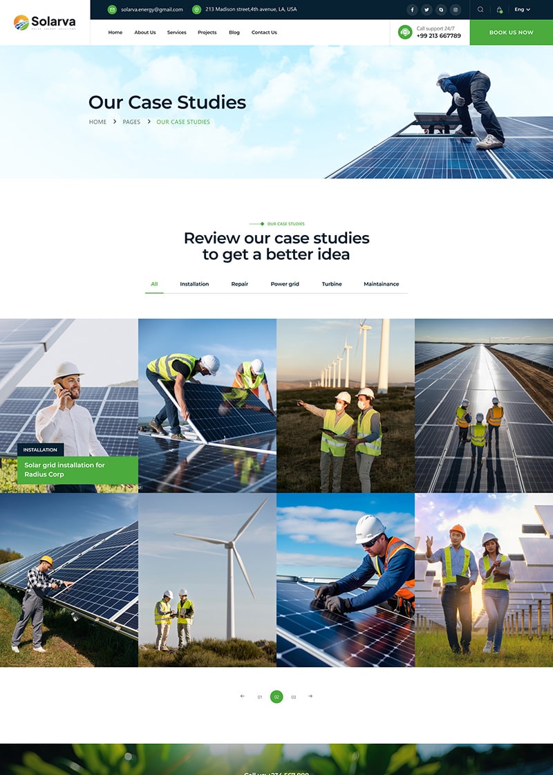 Landing Page - Solar Master